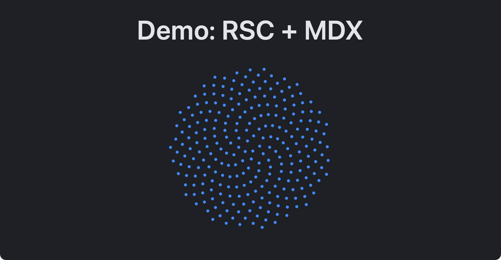 React Server Components Mdx